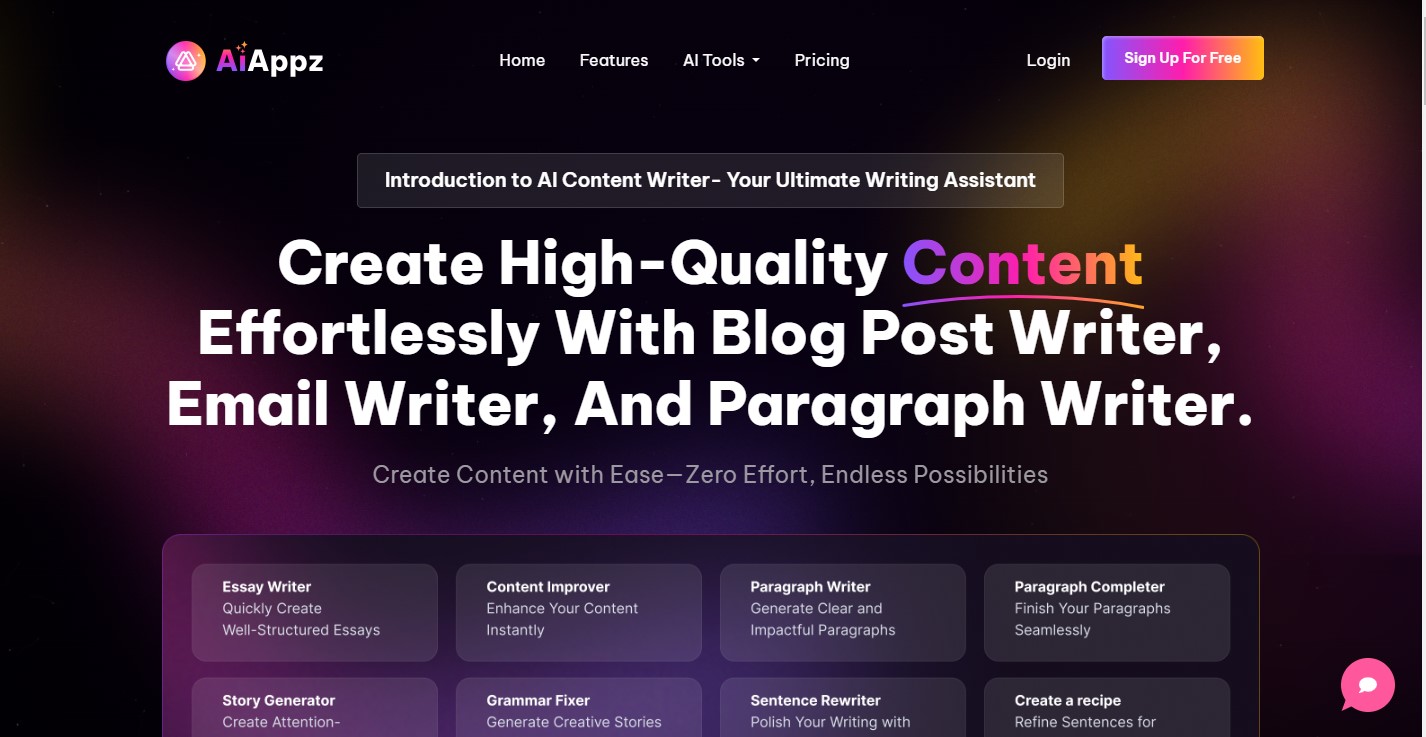 AI Content Writer – Generate Engaging Content with AI | AiAppz
